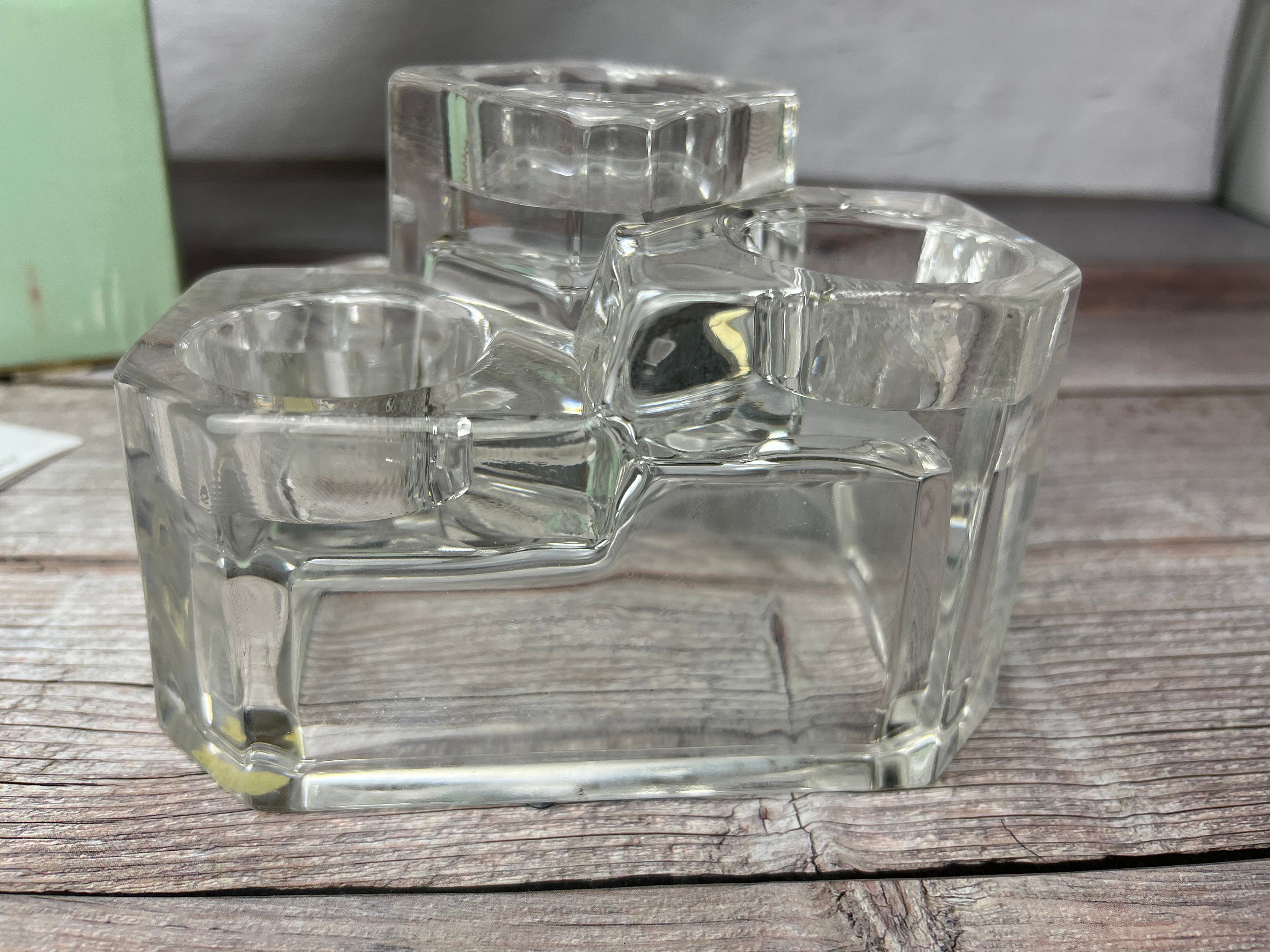 Vintage Partylite Crystal Castle Glass Candleholder - Etsy