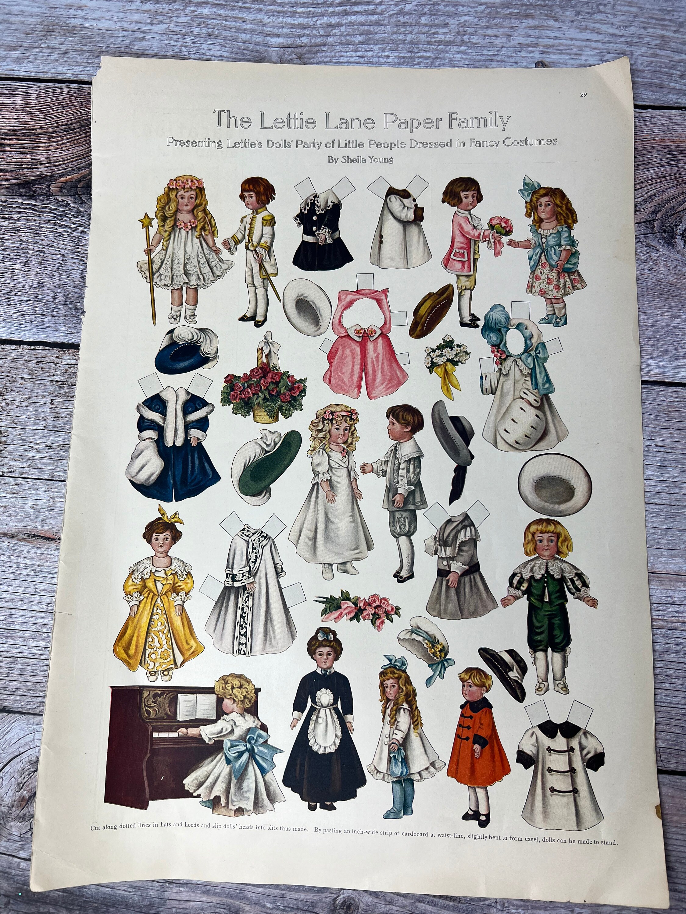1910 TOY LETTIE LANE PAPER fabulous DOLL