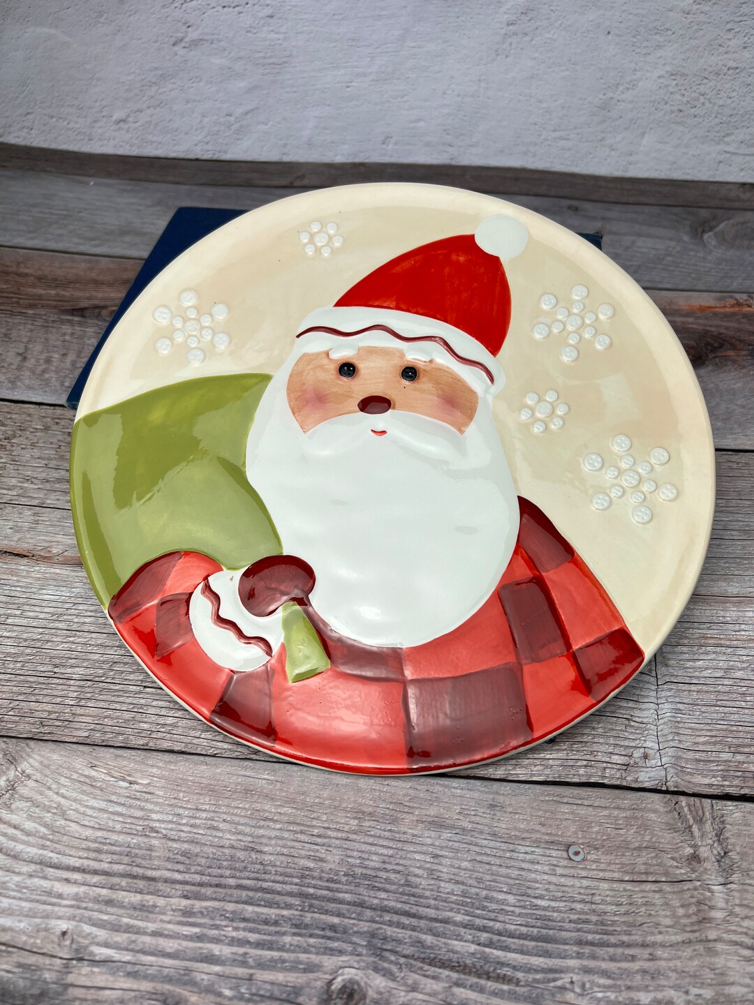 Hallmark Santas Cookie Plate - Etsy