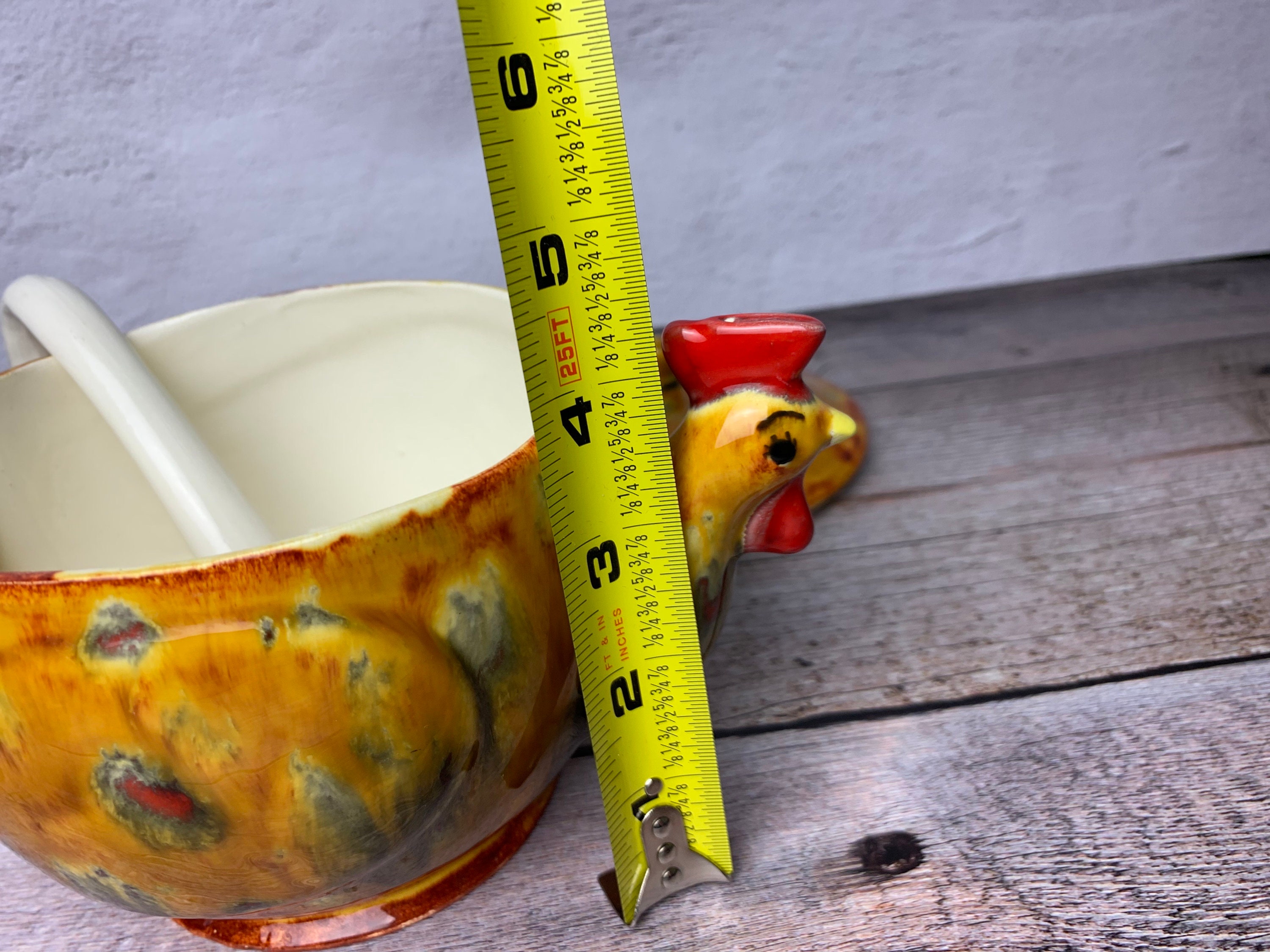 Vintage Handmade Chicken Shaped Soup Dish With Lid and Ladle - Etsy