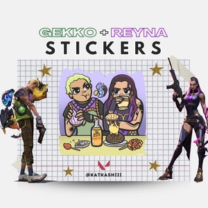 Gekko + Reyna Valorant Sticker - Etsy