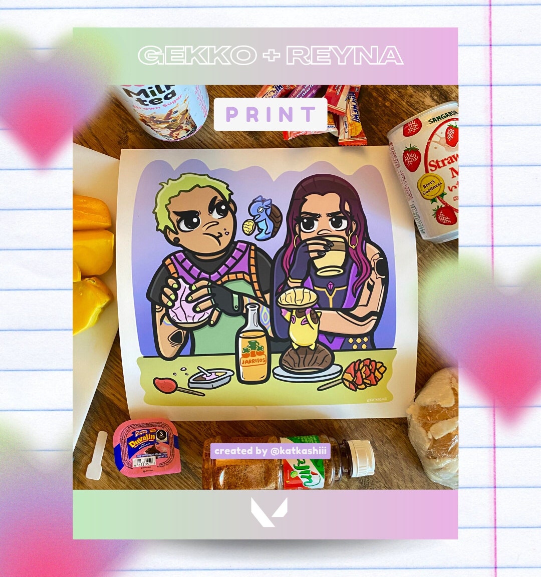 Gekko + Reyna Valorant Print - Etsy