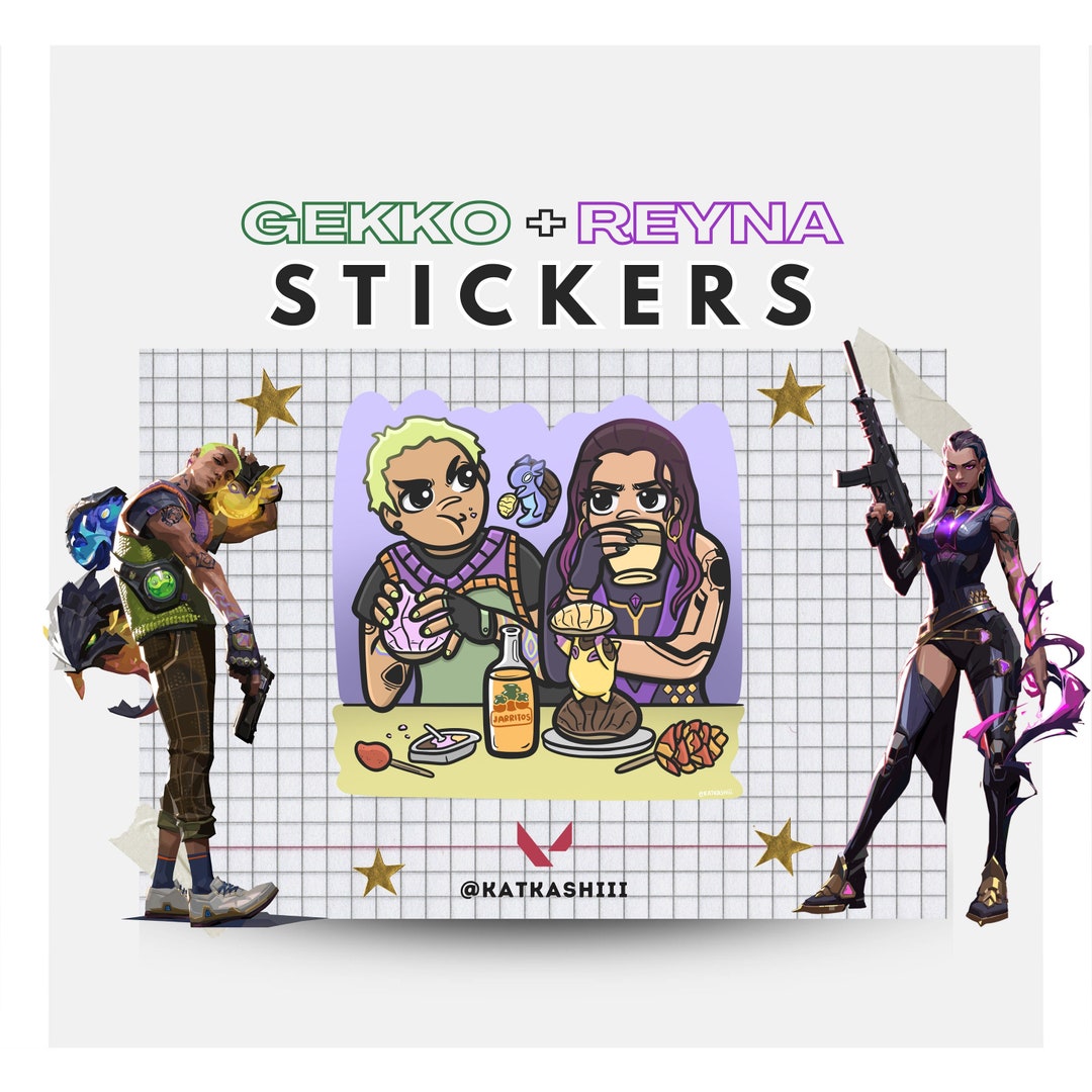 Gekko + Reyna Valorant Sticker - Etsy