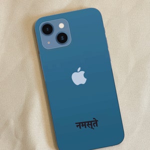 Hindi Decal- Hello | Namaste, Custom Vinyl Decal for Journals, Water ...