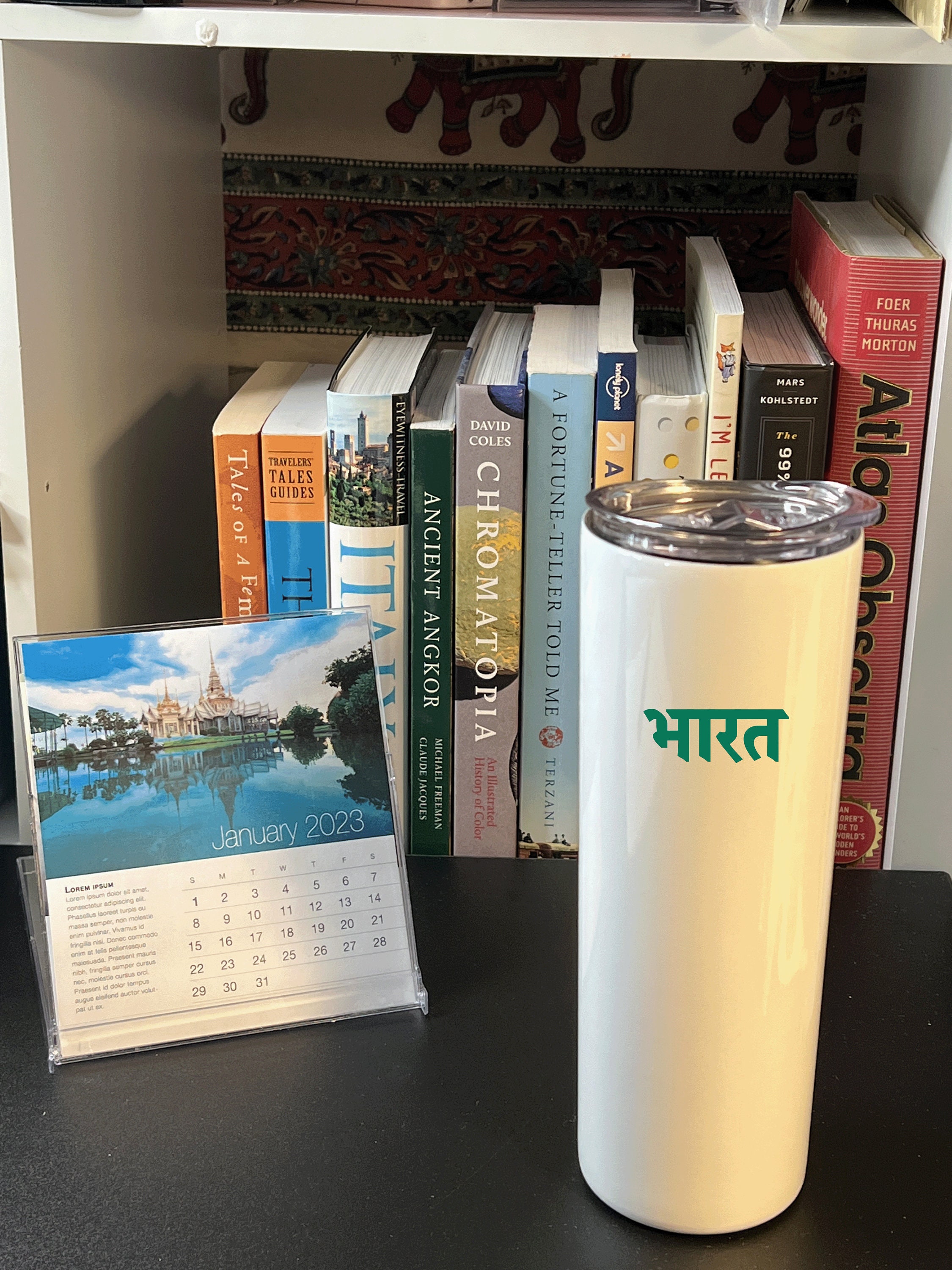 Hindi Decal- India (bharat), Custom Vinyl Decal for Journals, Water ...