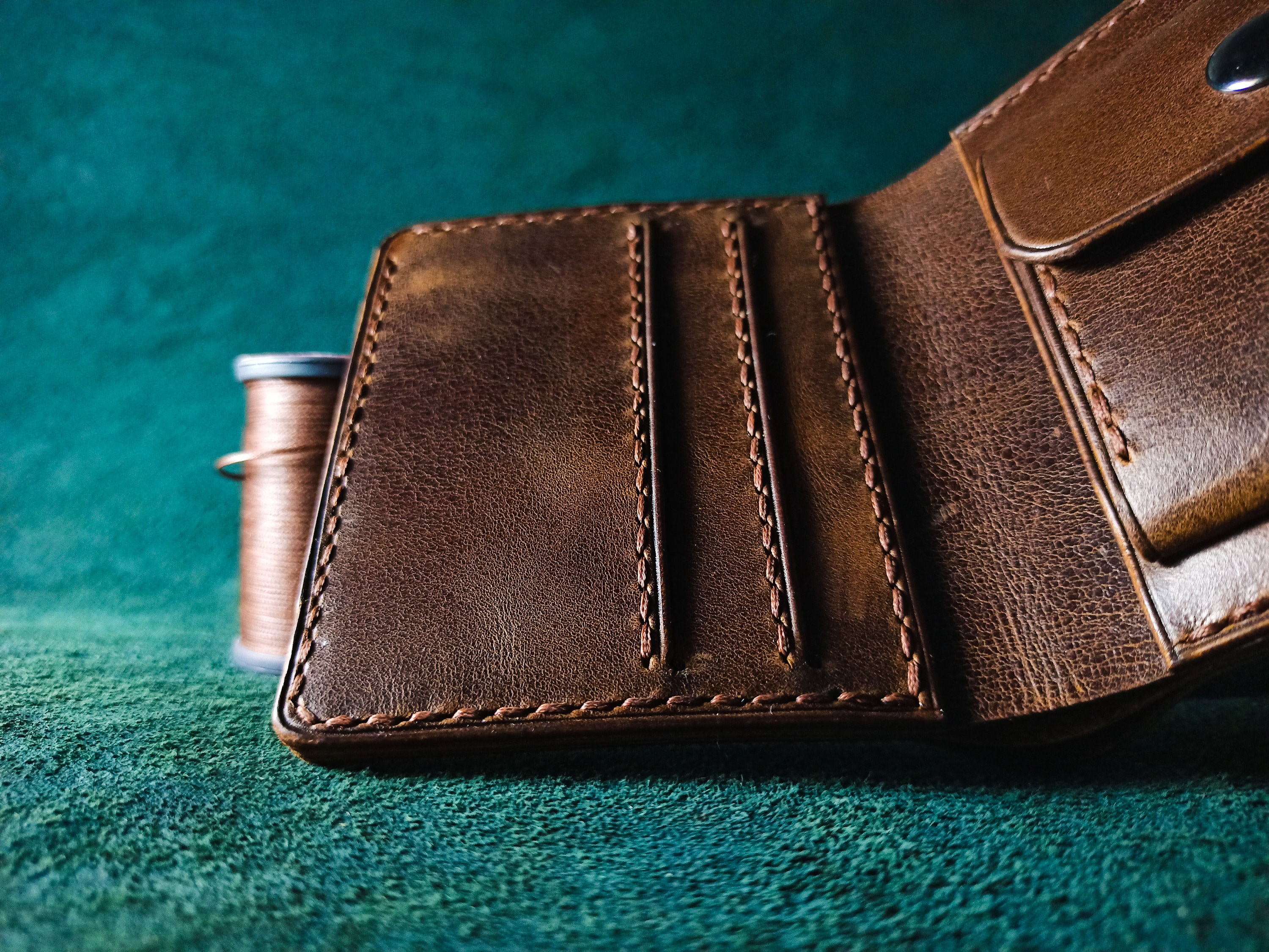 Bi-fold Leather Wallet PDF Pattern DIY Template Leathercraft Handmade ...