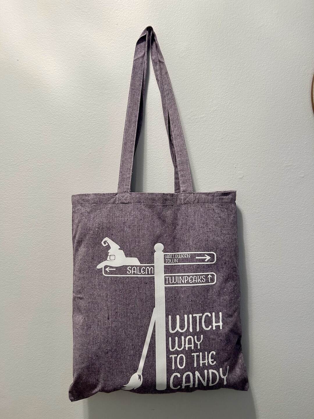 Halloween Tote Bag, Funny Halloween Bag, Trick or Treating Bag, Ghost ...