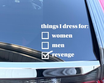 Revenge Bumper Sticker - Etsy