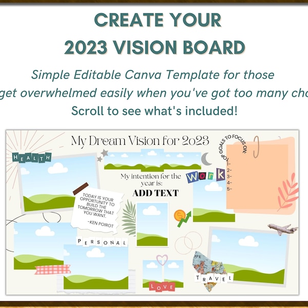 Vision Board Letters - Etsy