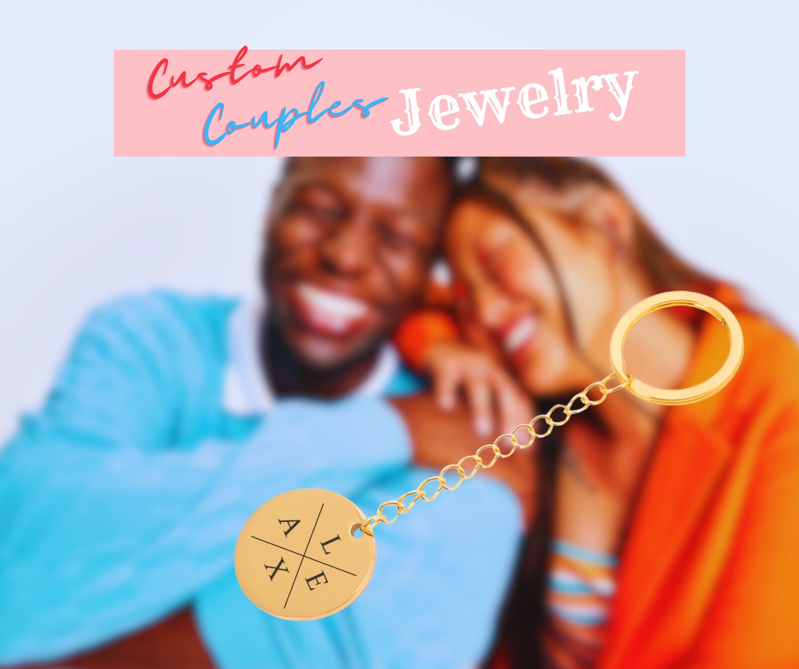 Couples Initials Keychain, Lovers Keychain, Teen Lovers, Gifted Lovers ...