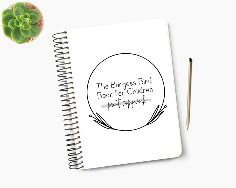 Burgess Bird Book Print Copy Work, Charlotte Mason Copywork ...