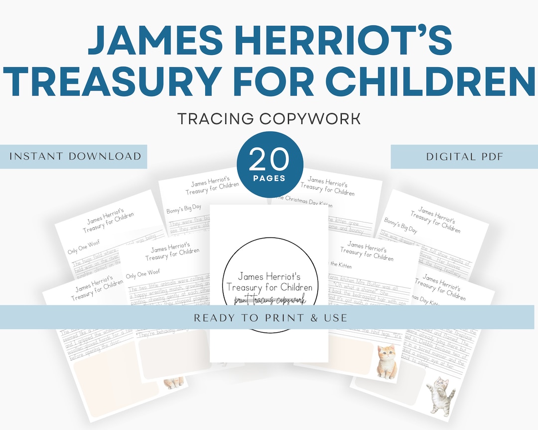 James Herriot’s Treasury Tracing Copy Work, Charlotte Mason Copywork ...