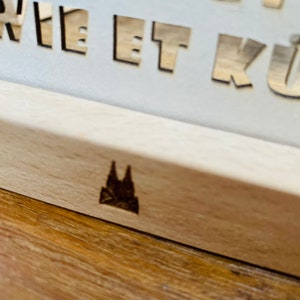Kölner Dom Aufsteller mit Namen personalisiert aus Holz / verschiedene ...