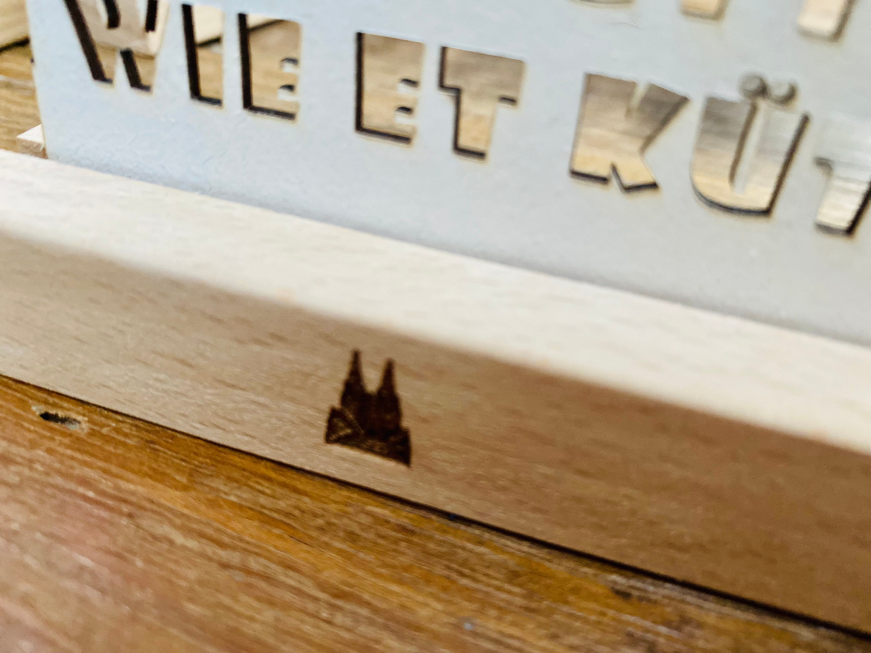 Kölner Dom Aufsteller mit Namen personalisiert aus Holz / verschiedene ...