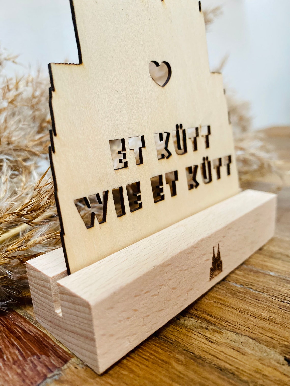 Kölner Dom Aufsteller mit Namen personalisiert aus Holz / verschiedene ...