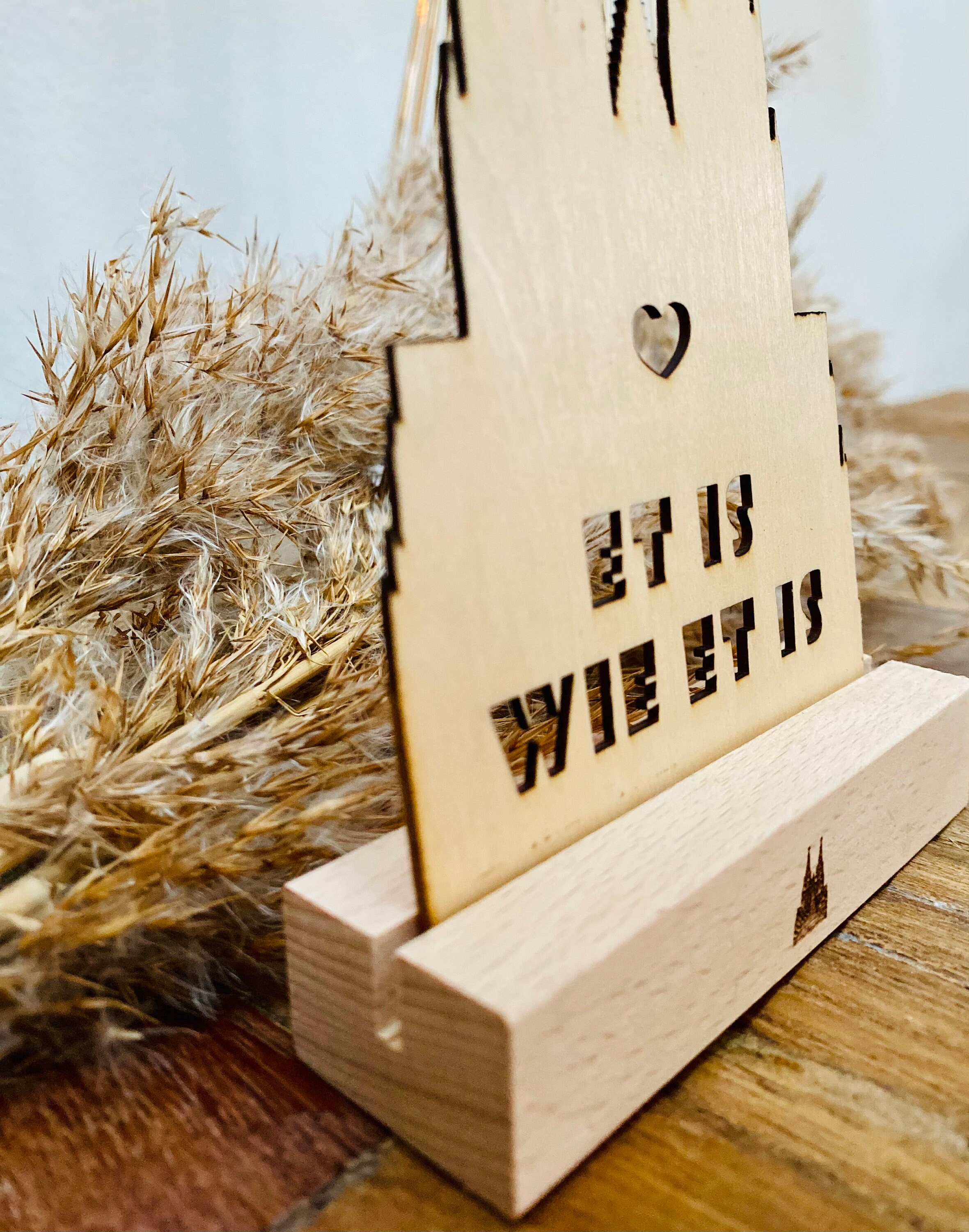 Kölner Dom Aufsteller mit Namen personalisiert aus Holz / verschiedene ...