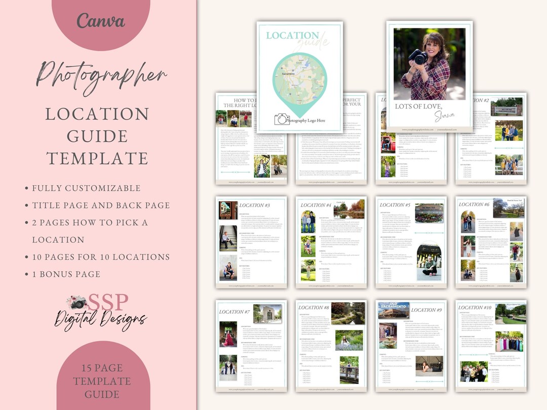 Canva Photography Location Guide, Session Location Guide, Photography ...