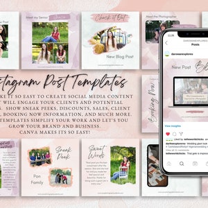 15 Watercolor Instagram Post Templates, Instagram Posts for ...
