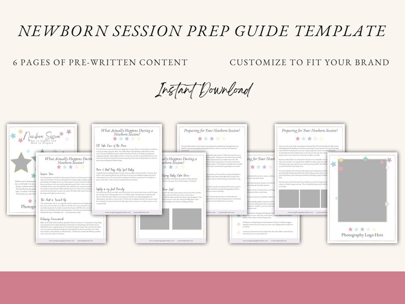 Canva Newborn Portrait Prep Guide, Newborn Portrait Photography, Newborn Session Prep Guide ...