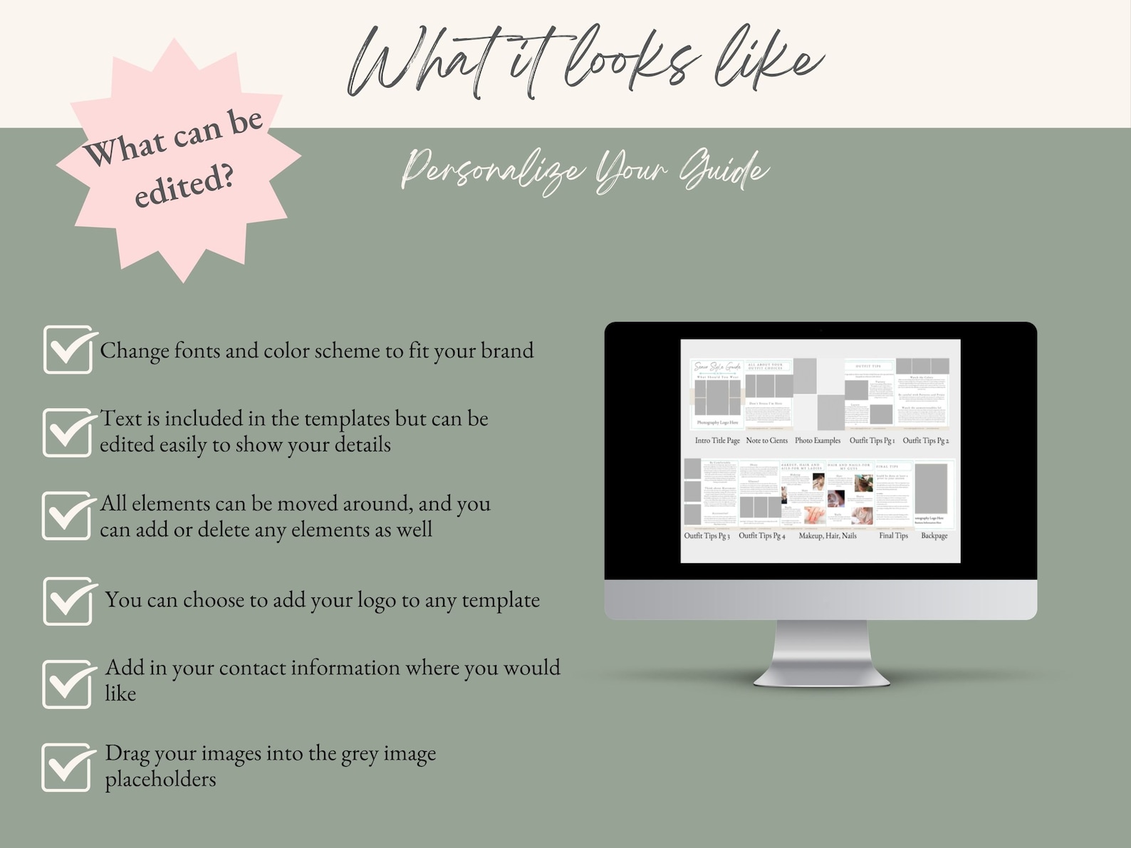 Canva Senior Portrait Style Guide, Senior Photography Style Guide, What ...