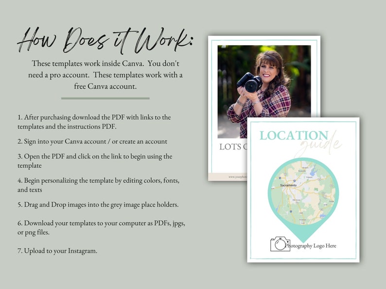 Canva Photography Location Guide, Session Location Guide, Photography ...