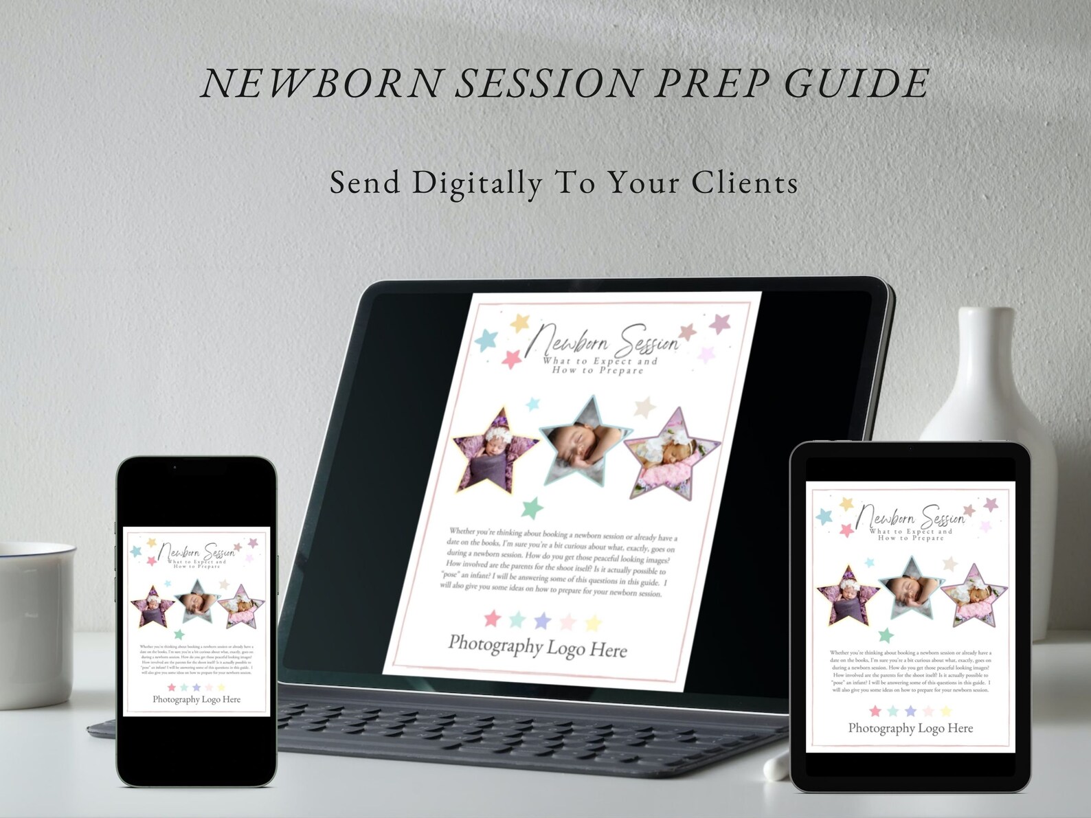 Canva Newborn Portrait Prep Guide, Newborn Portrait Photography, Newborn Session Prep Guide ...