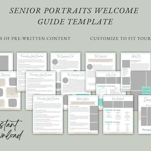 Canva Senior Portraits Welcome Guide, Photography Welcome Guide ...