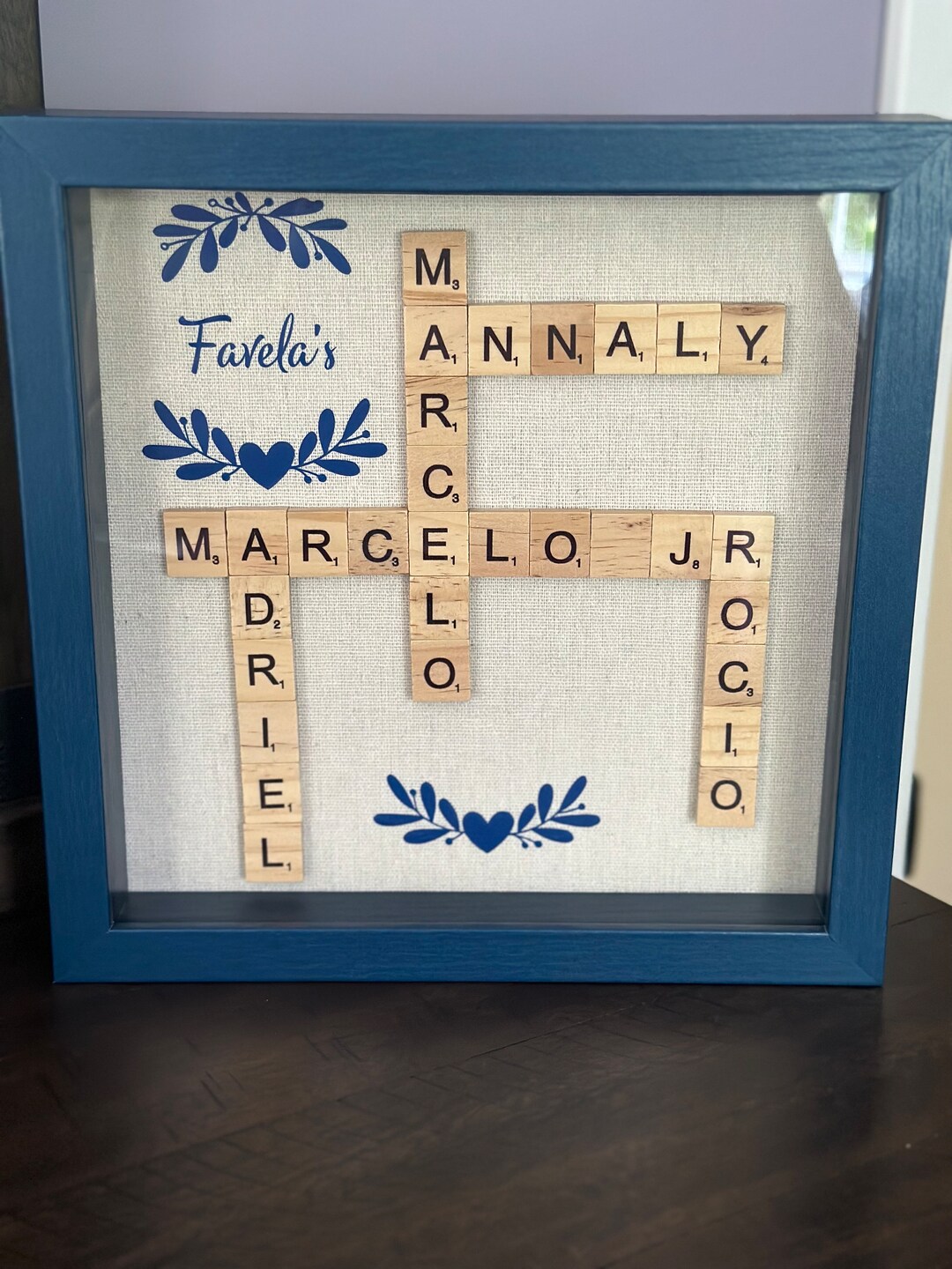 Personalized Scrabble Shadow Box - Etsy