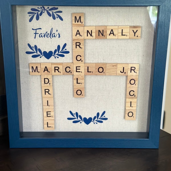 Scrabble Shadow Box - Etsy