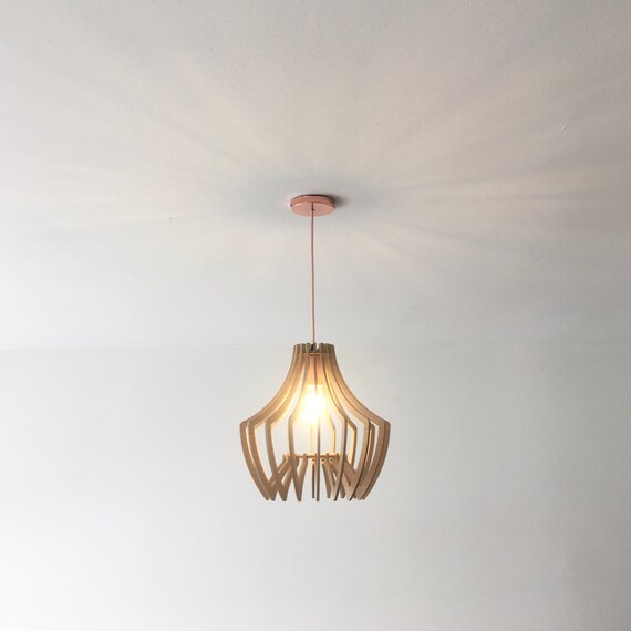 Wood Suspension Pendant Light Wooden Ceiling Fixture - Etsy