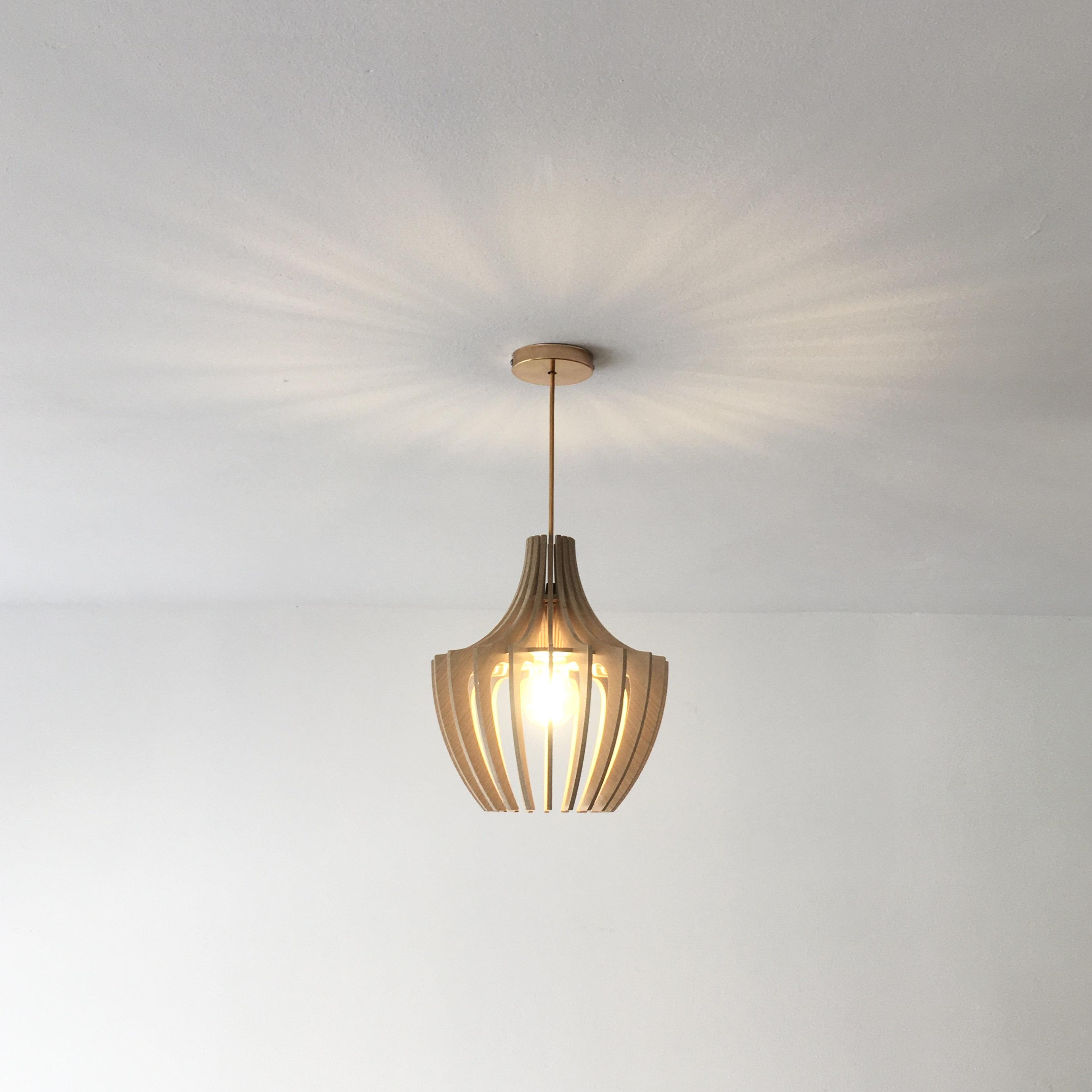 Wood Suspension Pendant Light Wooden Ceiling Fixture - Etsy