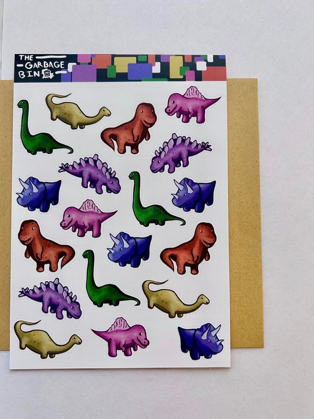 Tiny Dinos Sticker Sheet - Etsy