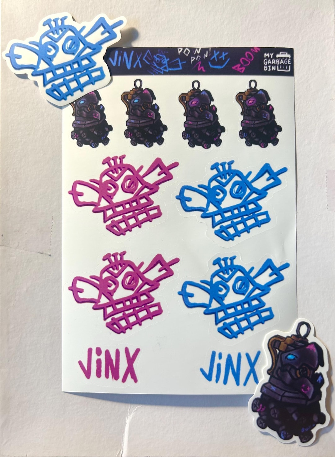 Jinx Arcane Stickers - Pack or Individual - Etsy