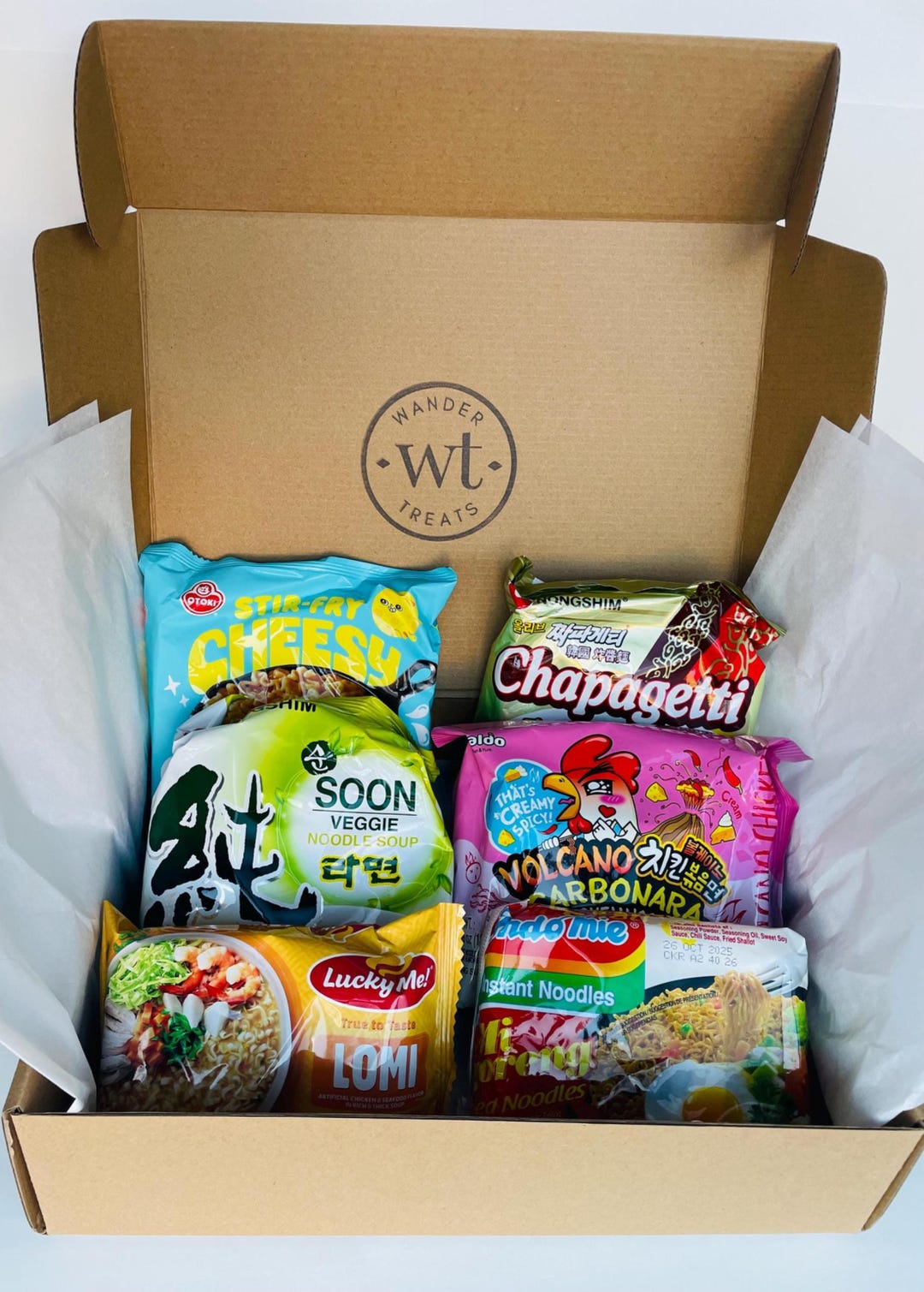 Asian Noodle Gift Box Curated for Travel, Foodie Noodle Enthusiast 6pcs ...