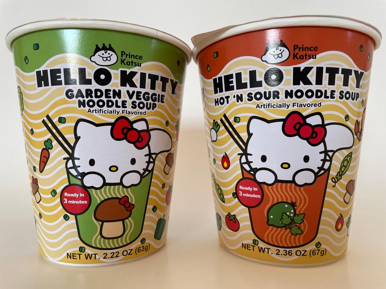 Asian Noodle Snack Gift Box Hello Kitty Instant Noodles Garden Veggie ...