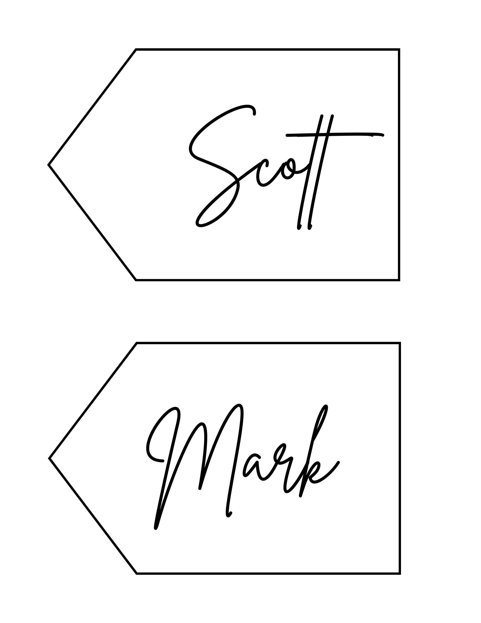 Modern Cursive Gift Tag Template - Etsy