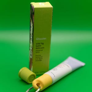 Glossier Brand Keychain Cap (key Ring Included) - Chapstick and Lip ...