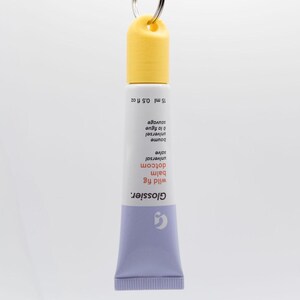 Glossier Brand Keychain Cap (key Ring Included) - Chapstick and Lip ...