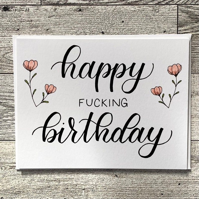 Funny Birthday Card Inappropriate Gifts for Friends Handmade - Etsy