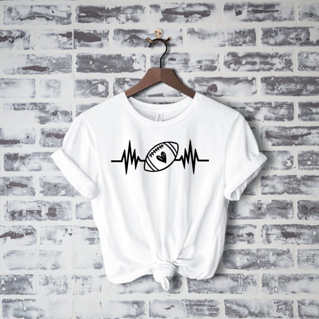 Football Heart Beat - Etsy