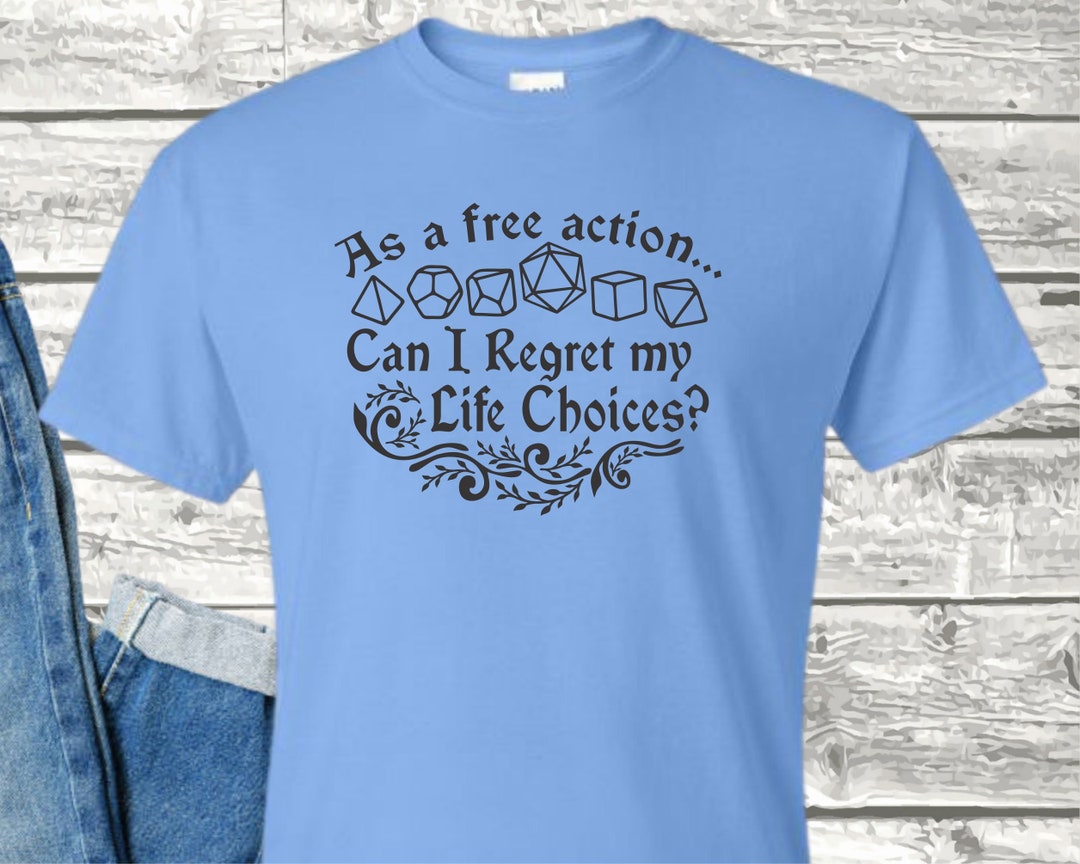 Life Choices Dnd Tshirt, Dungeons and Dragons, Dungeon Master, Dnd Dice ...