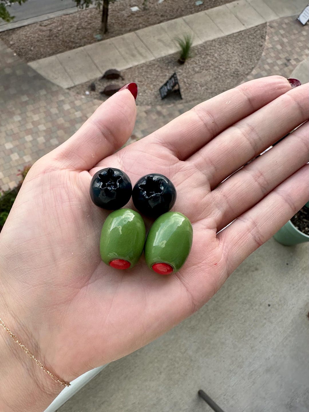 2x Olive + 2x Blueberry Magnets | Pack of 4| Kitchen Decor | Summer ...
