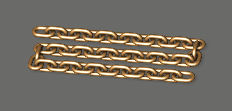 Medium Closed Link Scale Chain - Etsy