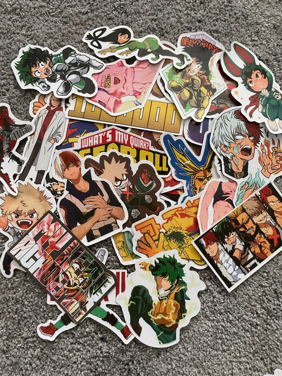 10 Piece MHA Stickers Anime - Etsy