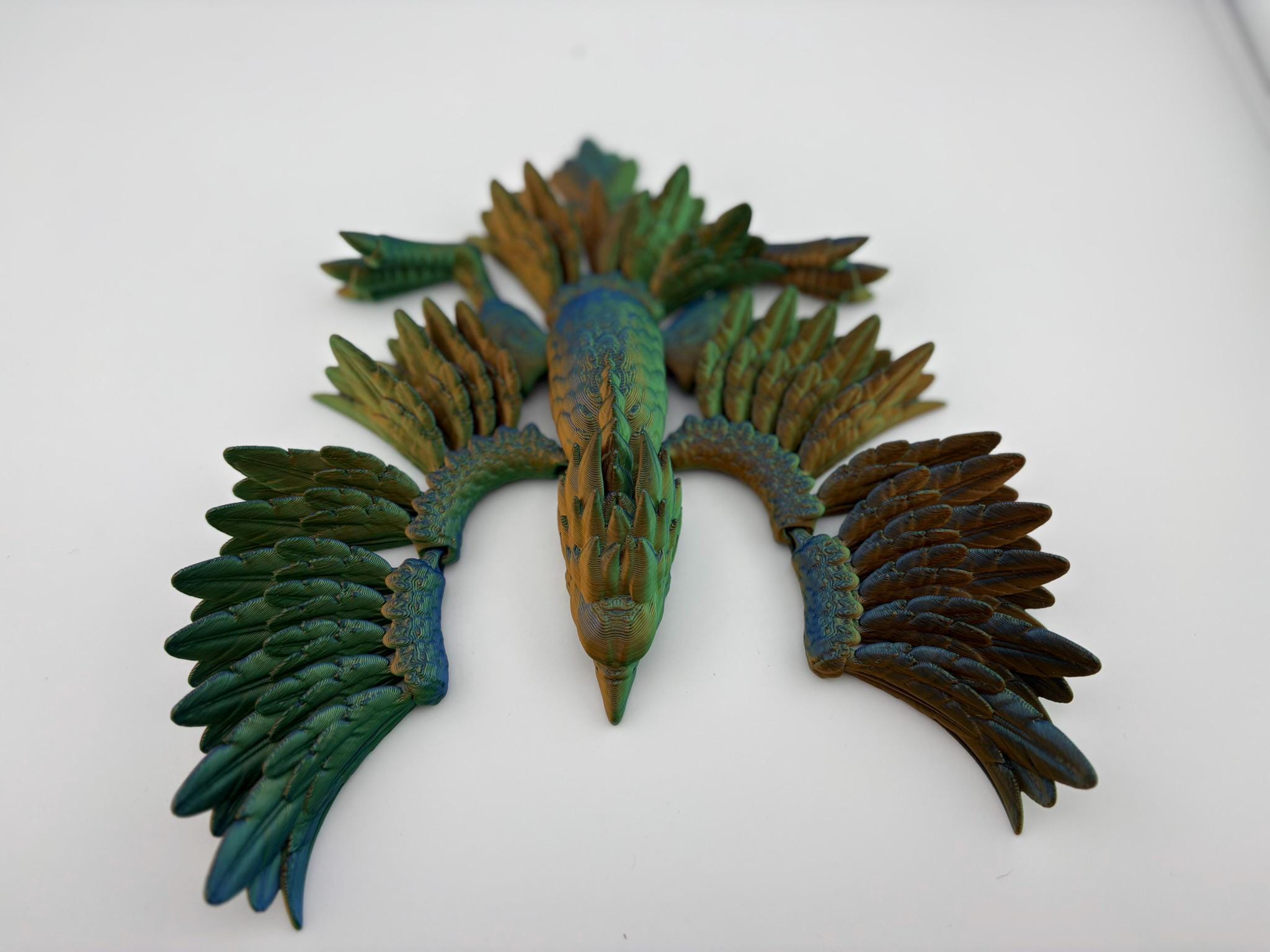 3d Printed Articulated Phoenix Fidget Toy - Etsy