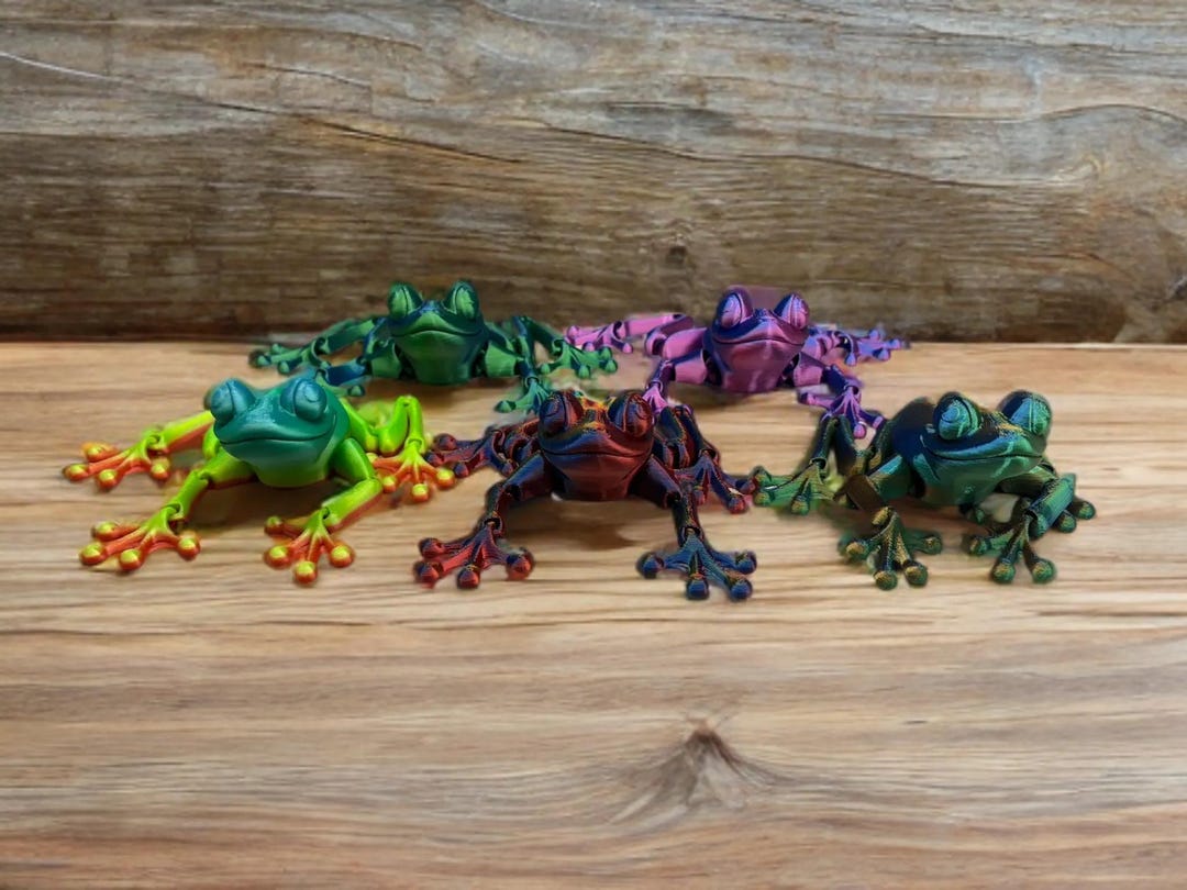 3d Printed Articulated Flexi Frog - Etsy