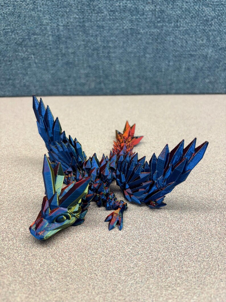 3d Printed Articulated Winged Dragon,cinderwing3d - Etsy