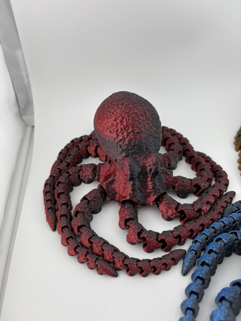 3d Printed Articulated Octopus Fidget Toy - Etsy