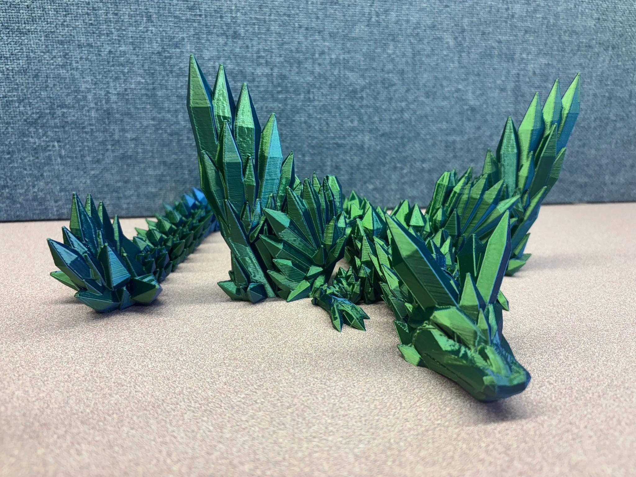 3d Printed Articulated Winged Dragon,cinderwing3d - Etsy