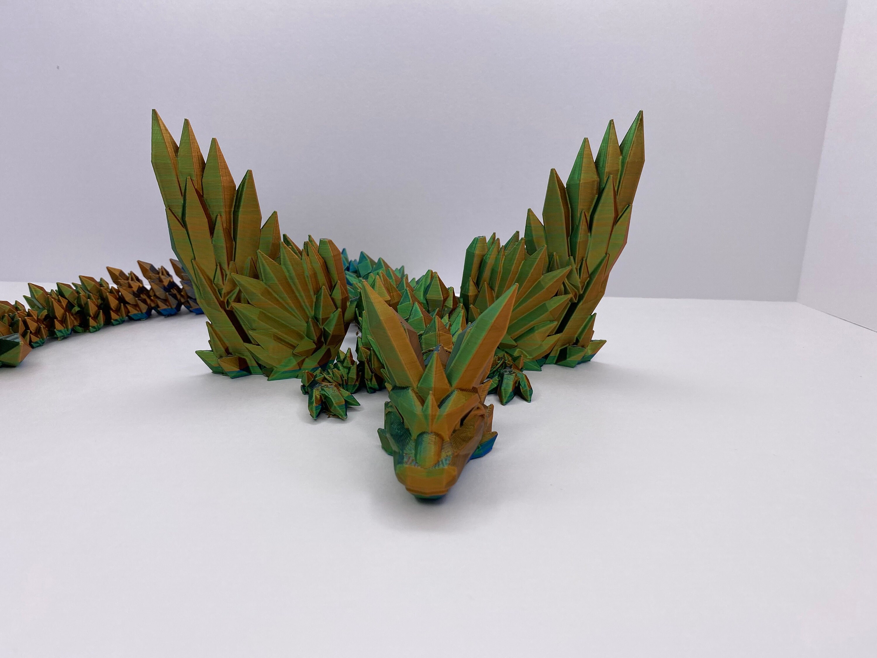 3d Printed Articulated Winged Dragon,cinderwing3d - Etsy